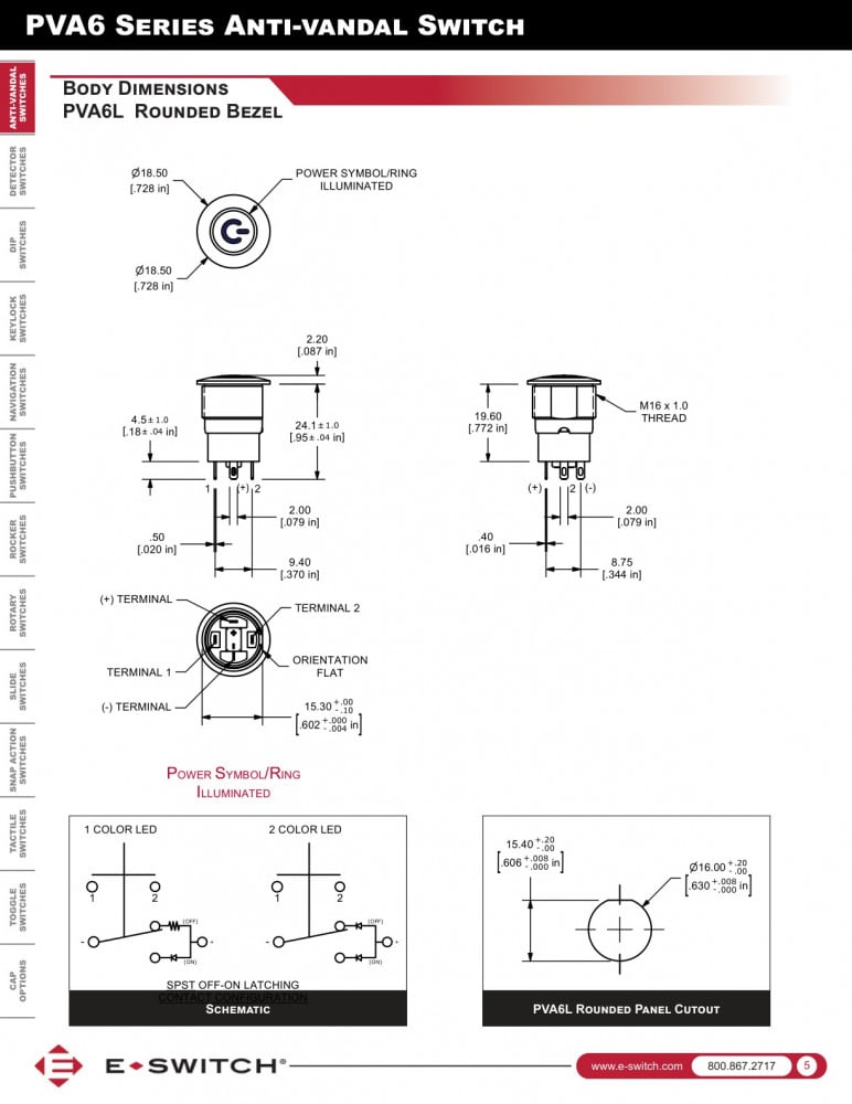 PVA6 series datasheet page 5