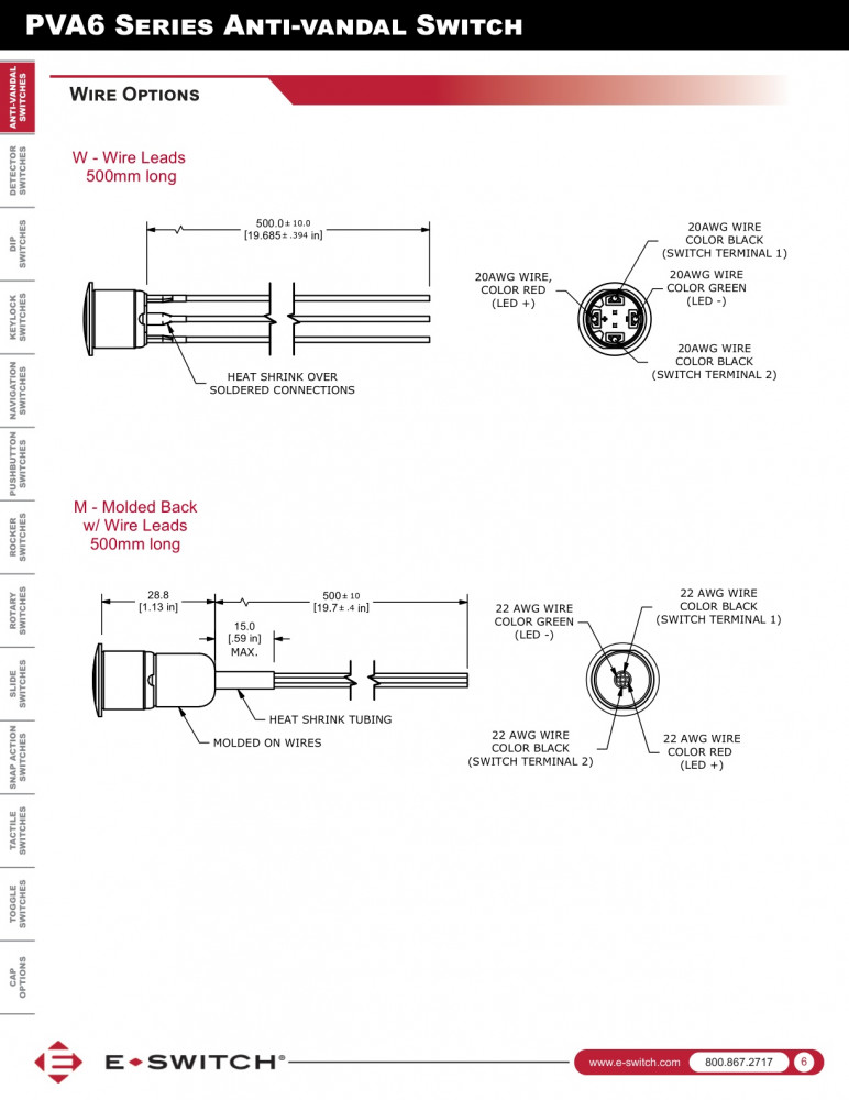 PVA6 series datasheet page 6