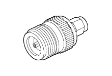 SMB Jack-to-SMA Plug, Between-Series Adapter, One Piece Per Bag, 50 Ohms