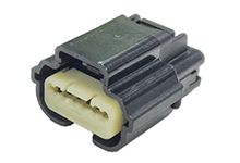 2.54mm MX64 Sealed Single Row Crimp Housing, MX64 Terminal, Black, 3 Circuits, Key B, without CPA Lock