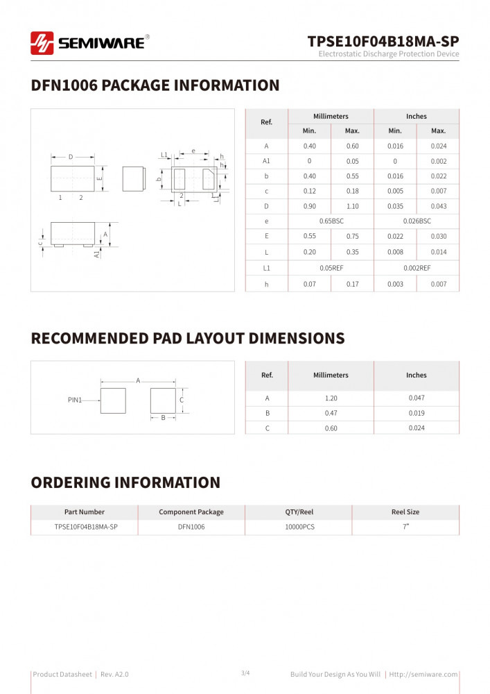 TPSE10F04B18MA-SP datasheet page 3