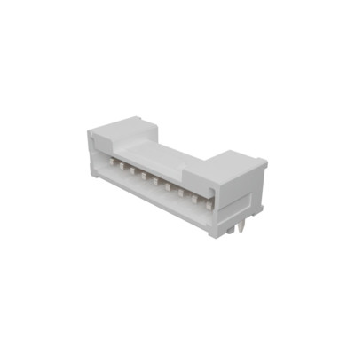 1.25mm Pitch, Micro-Lock Plus PCB Header, Single Row, Right-Angle, Through Hole, Tin-Bismuth Plating, Positive Lock, 9 Circuits, Natural (White) for sale