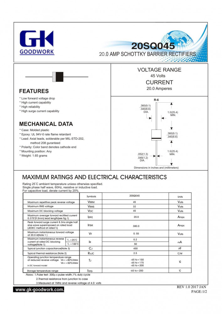 20SQ045 technical document page 1