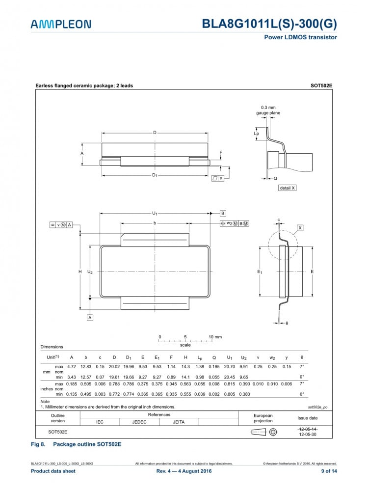 BLA8G1011L-300U datasheet page 9