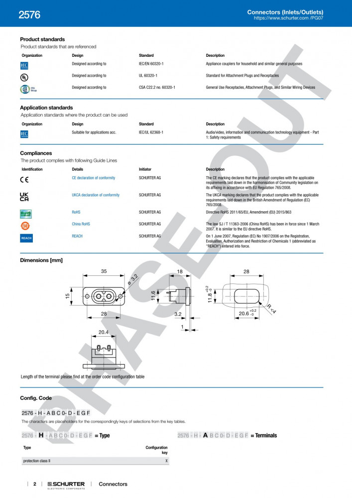 SCHURTER 6160.0115 technical document page 2