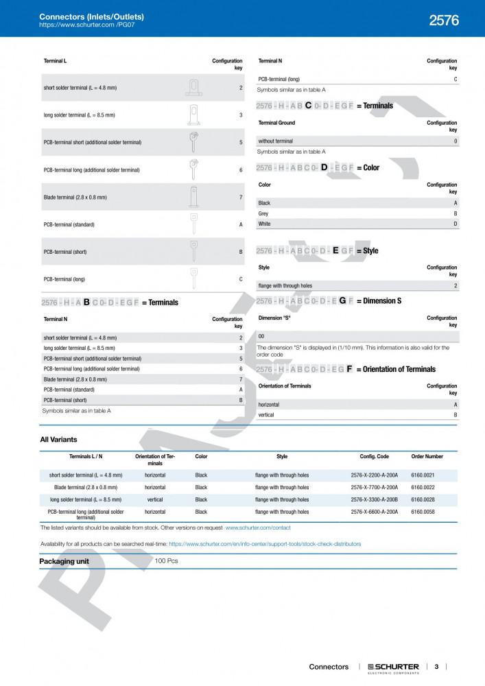 SCHURTER 6160.0115 technical document page 3