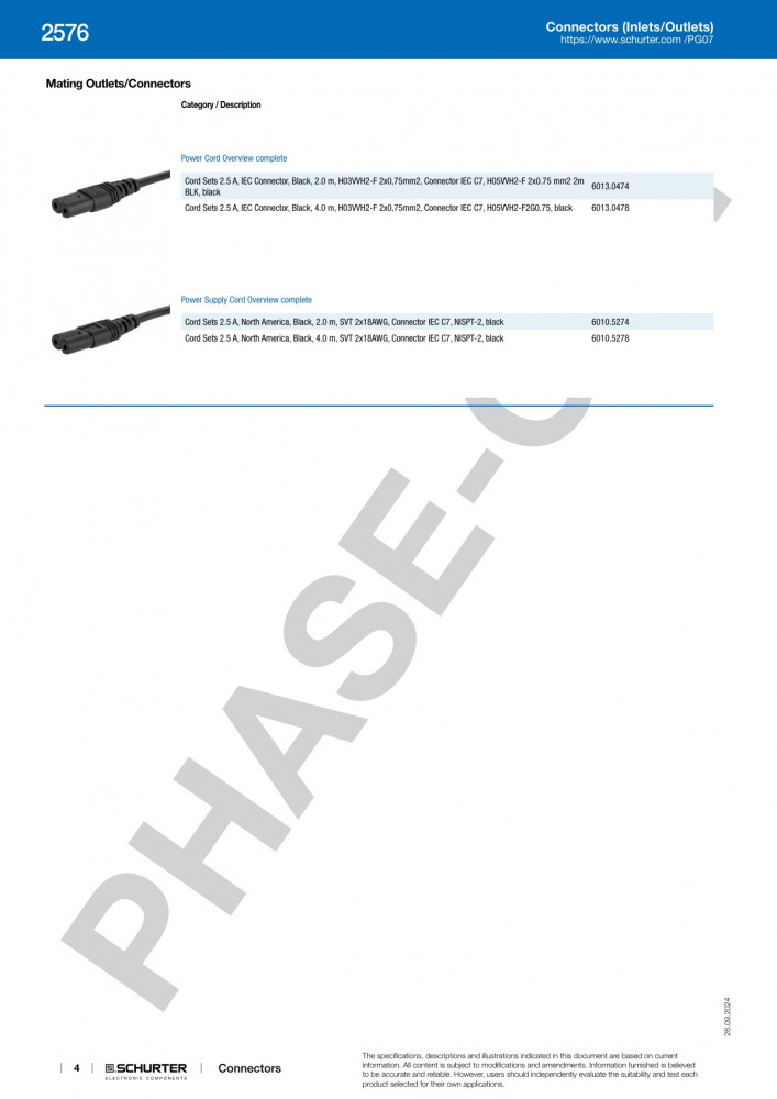 SCHURTER 6160.0115 technical document page 4