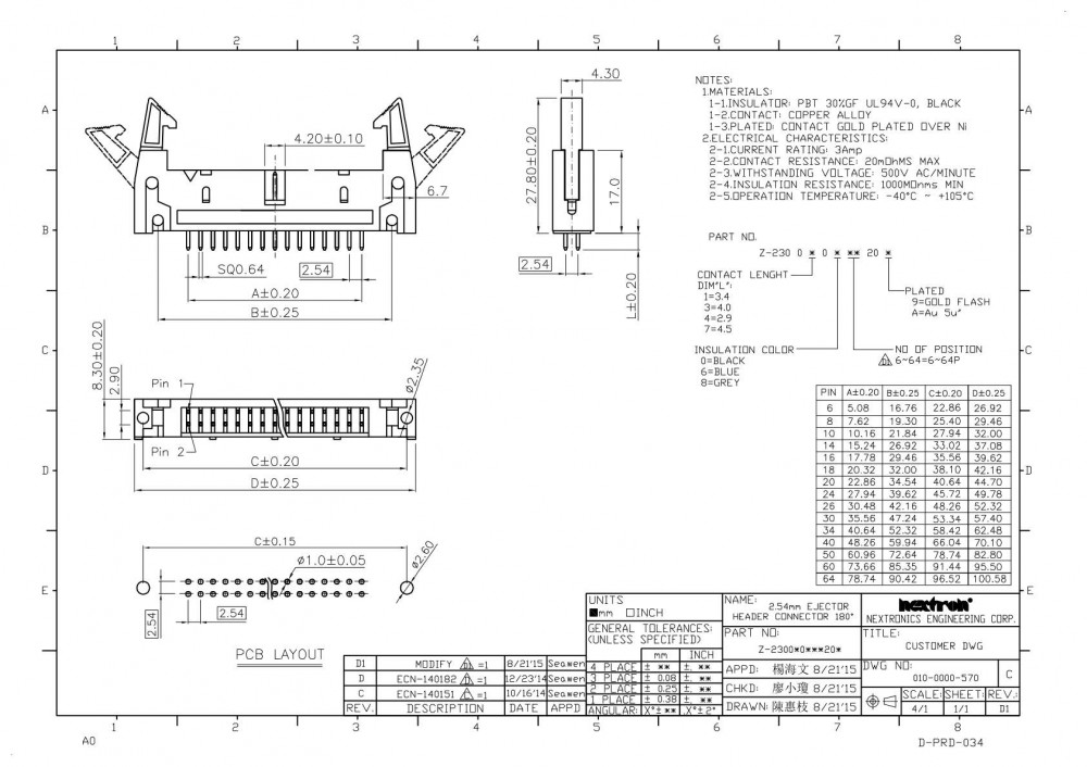 Nextron Z-230010850209 technical document preview