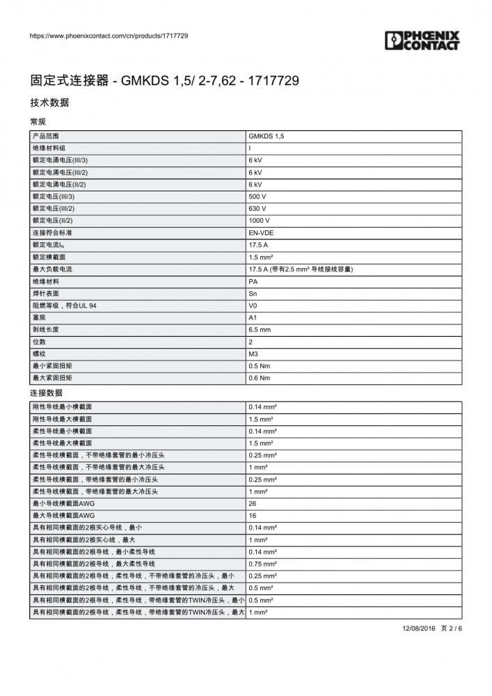 Phoenix Contact 1717729 datasheet page 2
