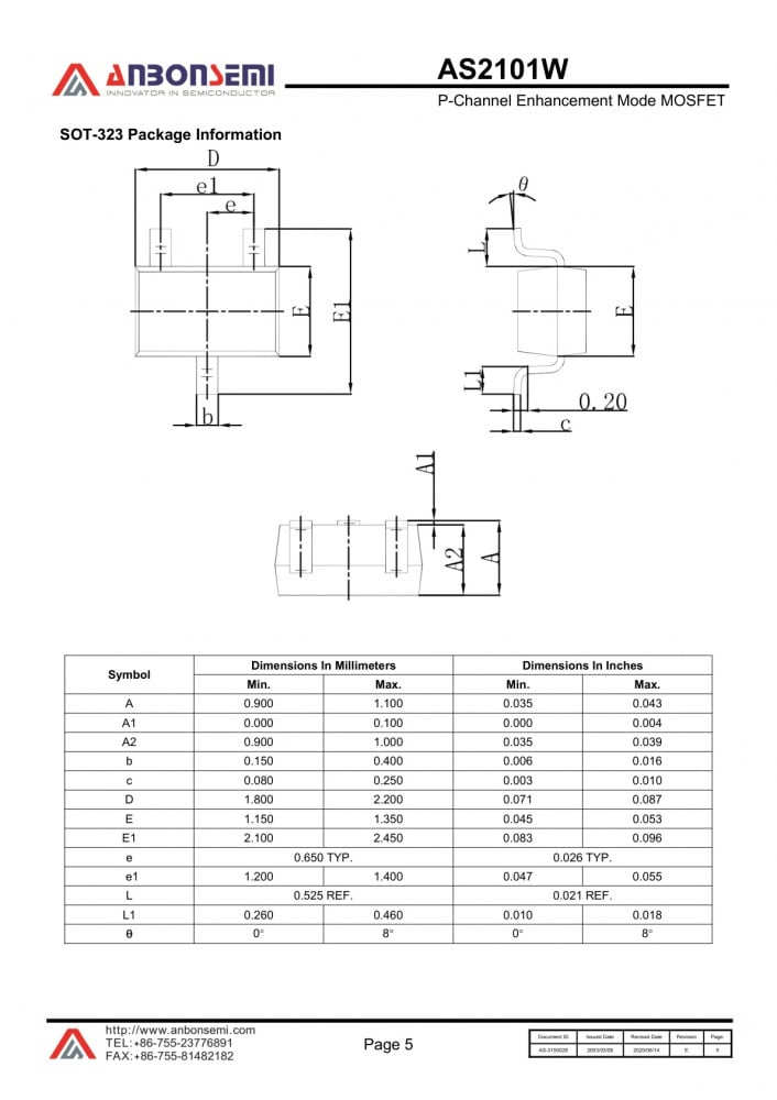 AS2101W datasheet page 5