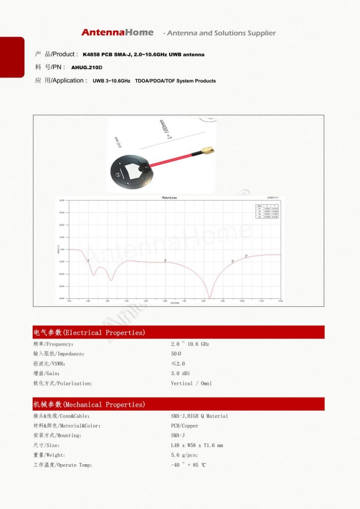 AHUG.210D product catalogue page 1