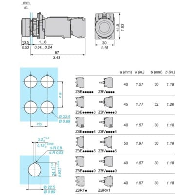 Schneider XB5AL45 Pushbutton Switch