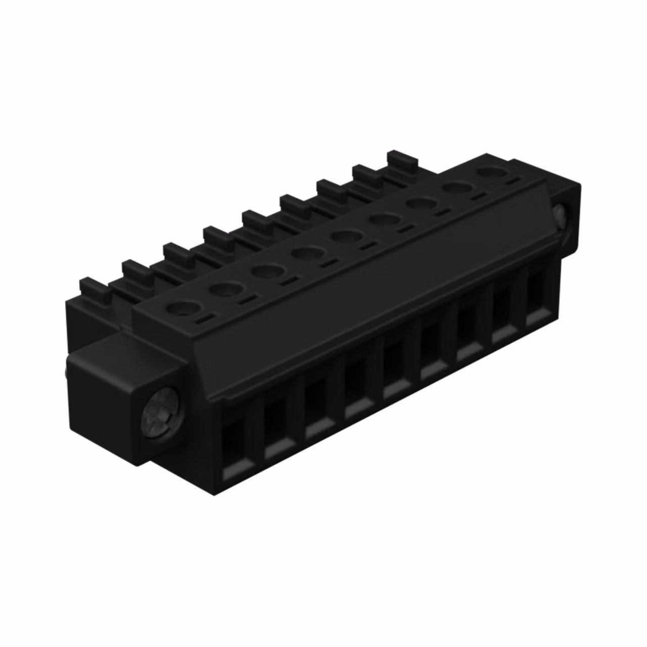 3.81mm Pitch Eurostyle Horizontal Plug, with Retention Screws, 9 Circuits for sale