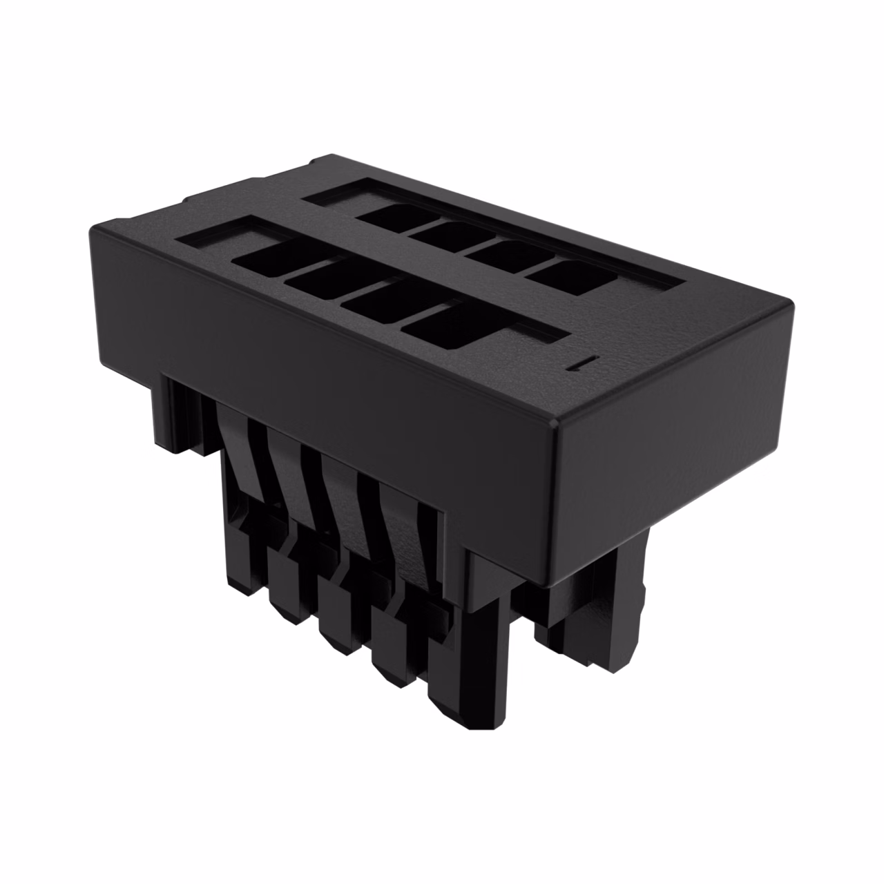 Zero-Hachi Receptacle Housing, 0.80mm Pitch, Dual Row, Friction Lock, 8 Circuits, Black for sale
