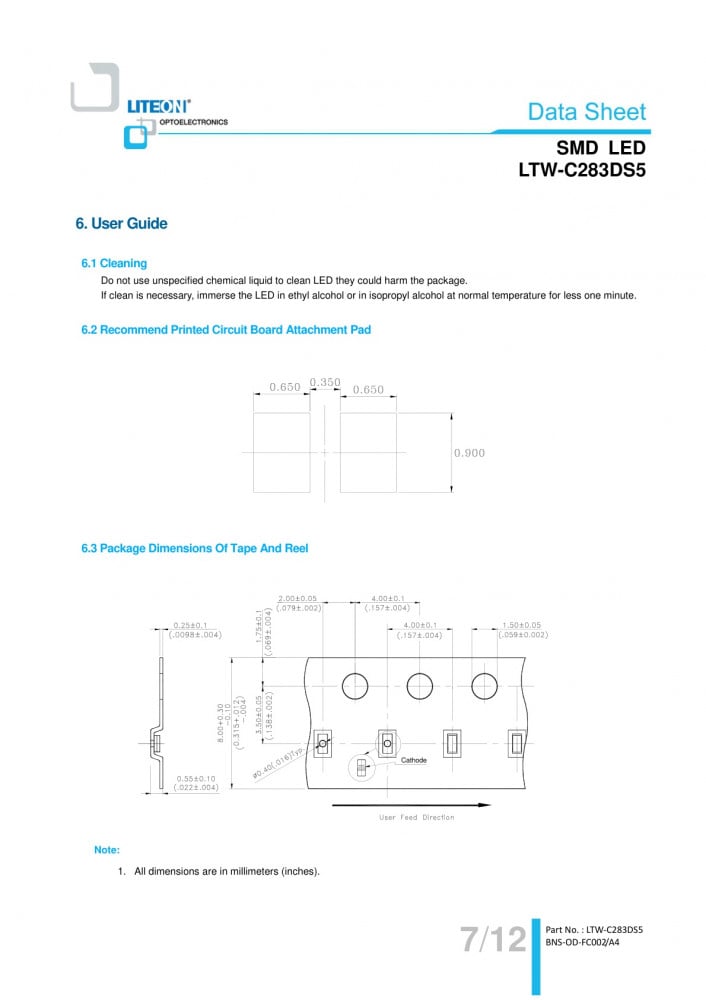 LTW-C283DS5 datasheet page 8