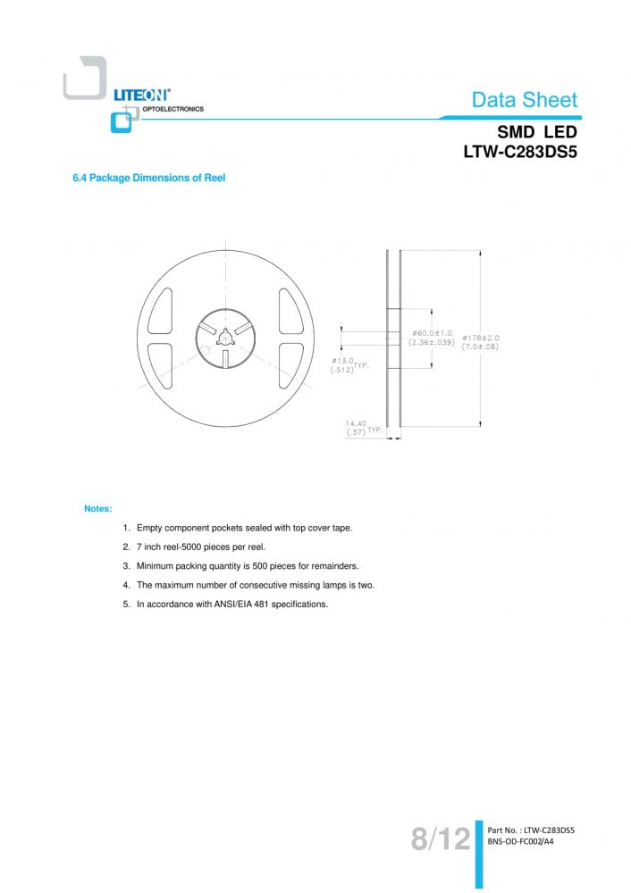 LTW-C283DS5 datasheet page 9