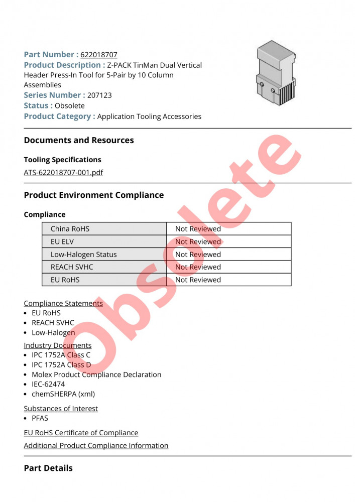 622018707 tooling specification page 1