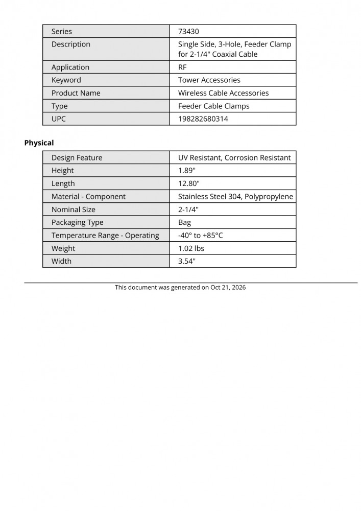 Technical document page image 2 for MOLEX 734300035