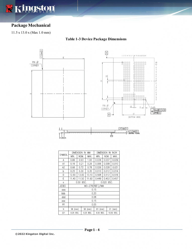 Kingston 04EM04-N3GM627-GA06U datasheet page 6