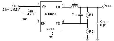 RT8056 - Dual 1A 1.5MHz Synchronous Step-Down Converters