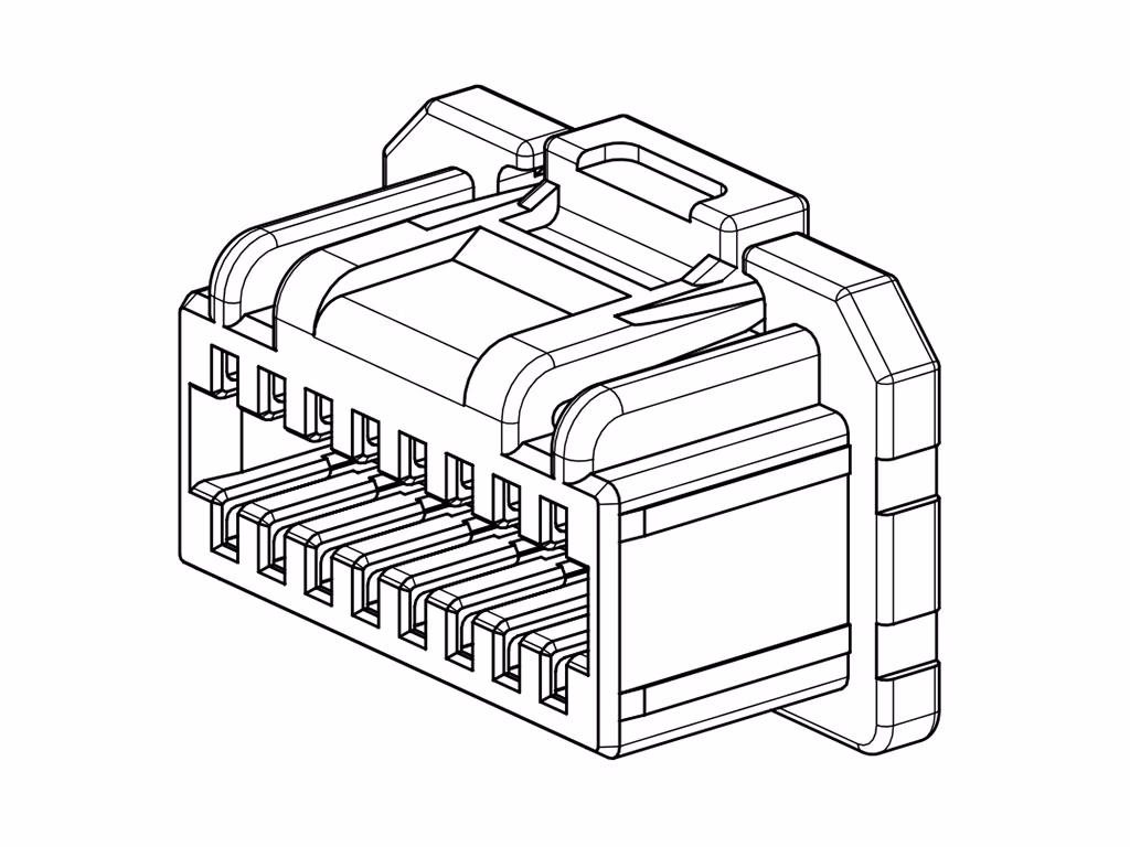 1.25mm Pitch, Micro-Lock Plus Receptacle Crimp Housing, Low-Halogen, Dual Row, Positive Lock, 42 Circuits, Natural (White)