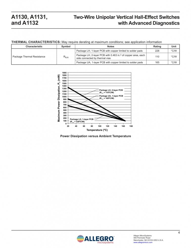 A1131ELHLX-T datasheet page 4