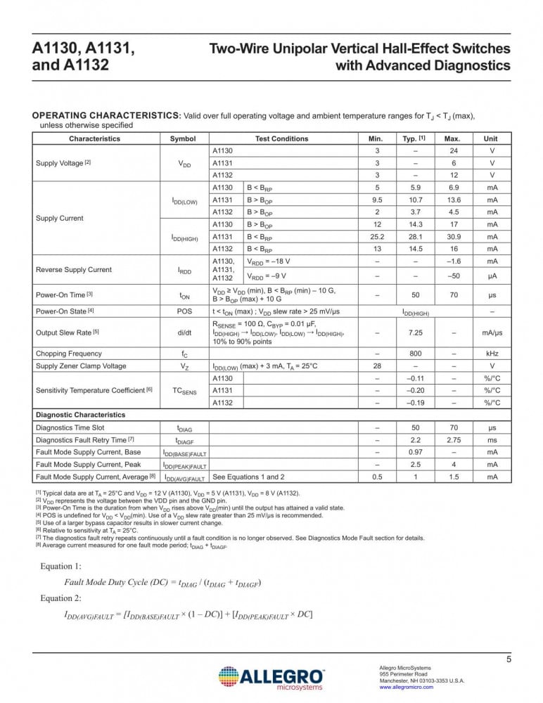 A1131ELHLX-T datasheet page 5