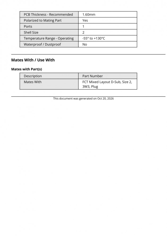 MOLEX 1731070556 product drawing preview, page 3