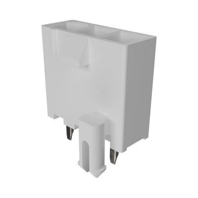 Mini-Fit Jr. Vertical Header, 4.20mm Pitch, Single Row, 3 Circuits, with Snap-in Plastic Peg PCB Lock, PA Polyamide Nylon 6/6 94V-2, Tin, Natural for sale