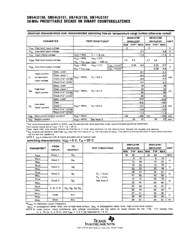 54S197 technical document page 8