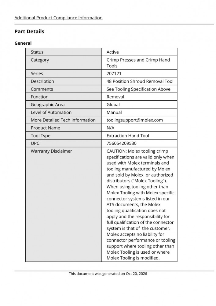 Product document image 2 for MOLEX 621003300