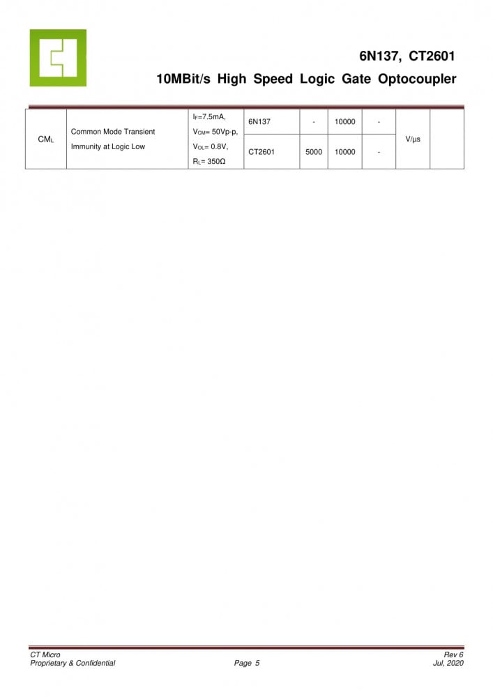 6N137(SL)(T1) datasheet page 5