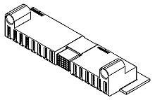 EXTreme Ten60Power Right-Angle Receptacle with Side Guides, 4 DC Power Circuits