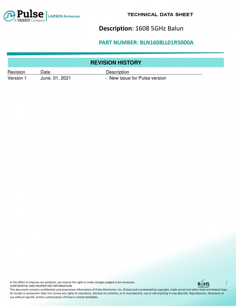 BLN1608LL01R5000A datasheet page 7