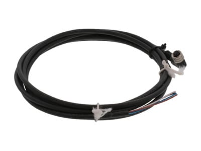 Nano-Change (M8) Single-Ended Cordset, 3 Poles, A-Coded, Male (Straight) to Pigtail, 24 AWG, PUR Cable, 5.0m (16.40') Length