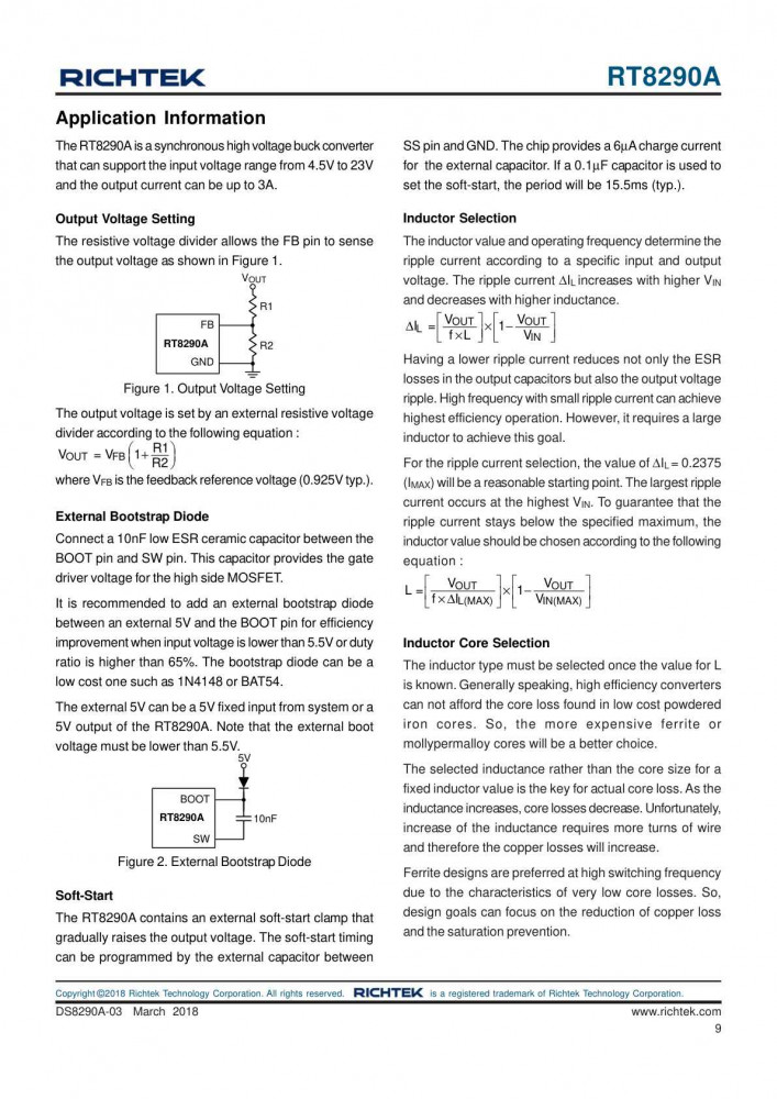 RT8290A datasheet page 9