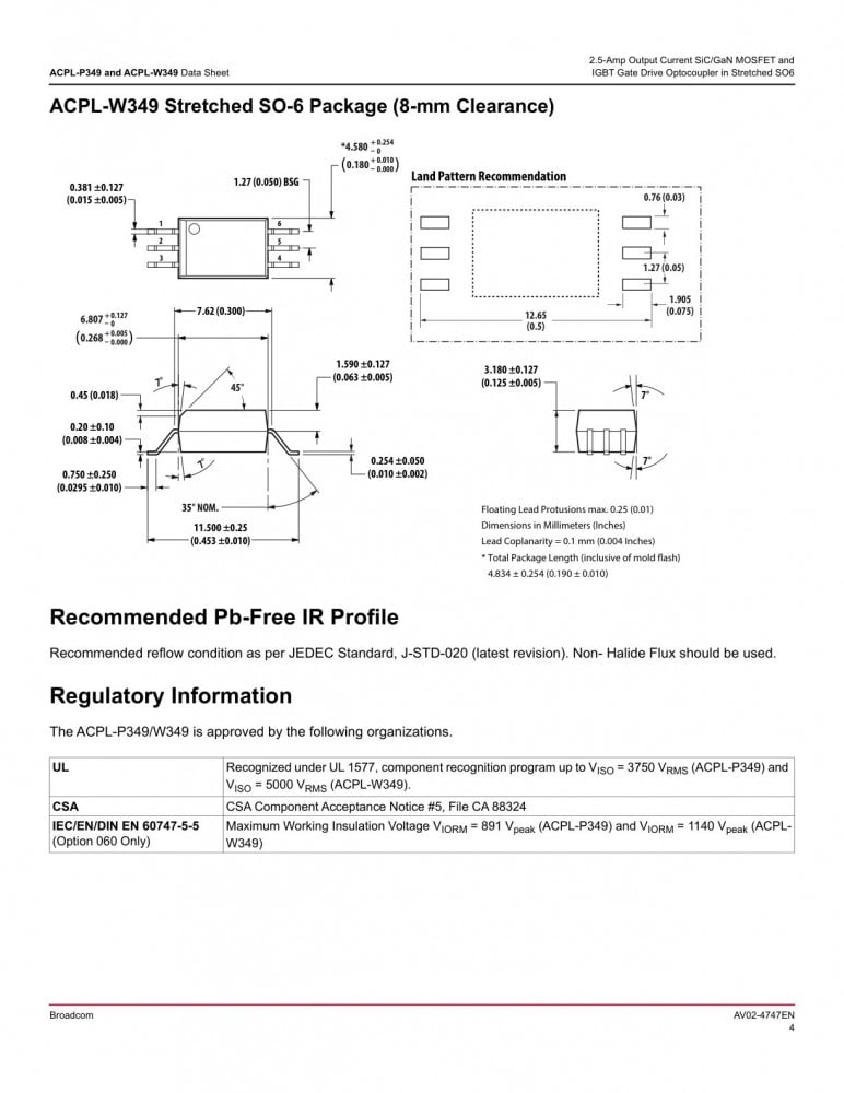 ACPL-W349 datasheet page 4