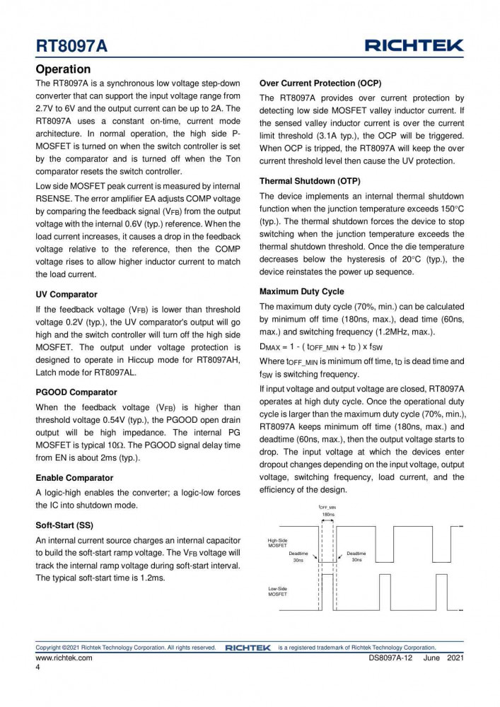 RT8097A datasheet page 4