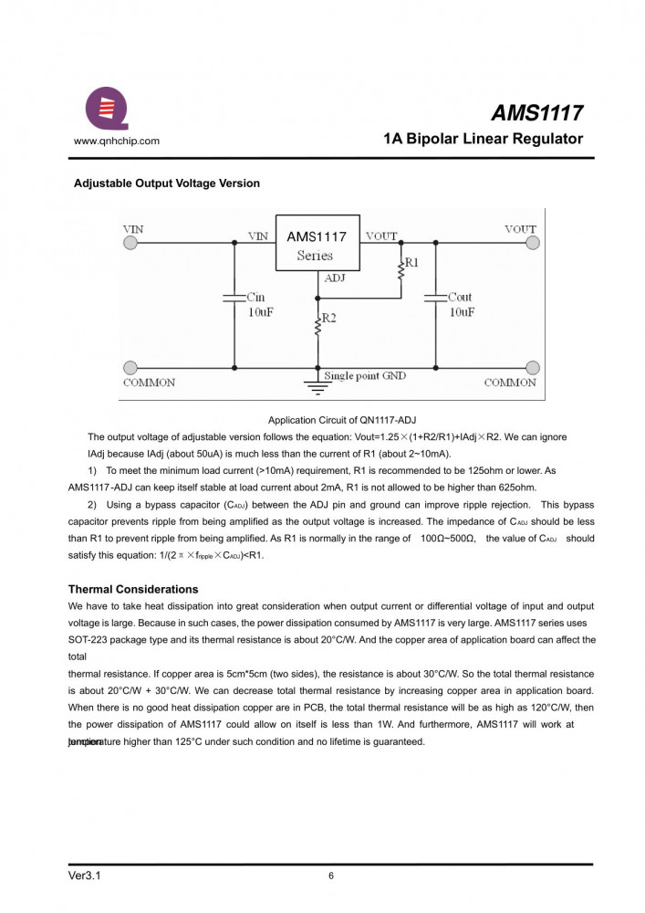AMS1117 datasheet page 7