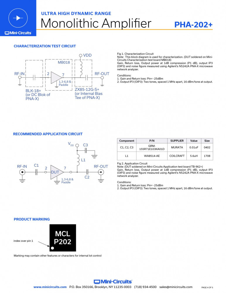 PHA-202+ datasheet page 4