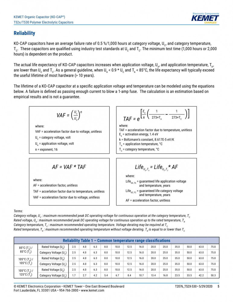 KEMET KO-CAP datasheet page 5