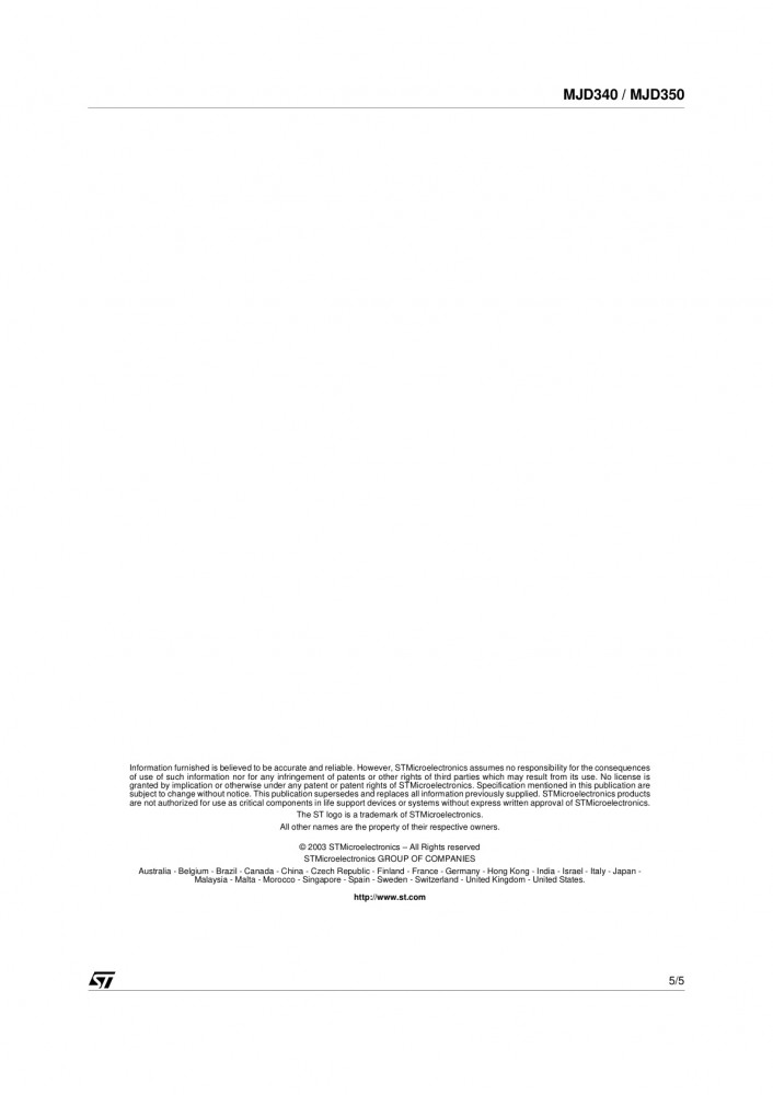 MJD350T4 datasheet page 5
