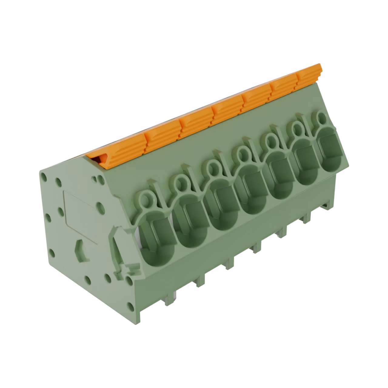 7.50mm Pitch Lever Activated Fixed Mount PCB Terminal Block, 35° Wire Entry, Left Rear Terminal, 7 Circuit for sale