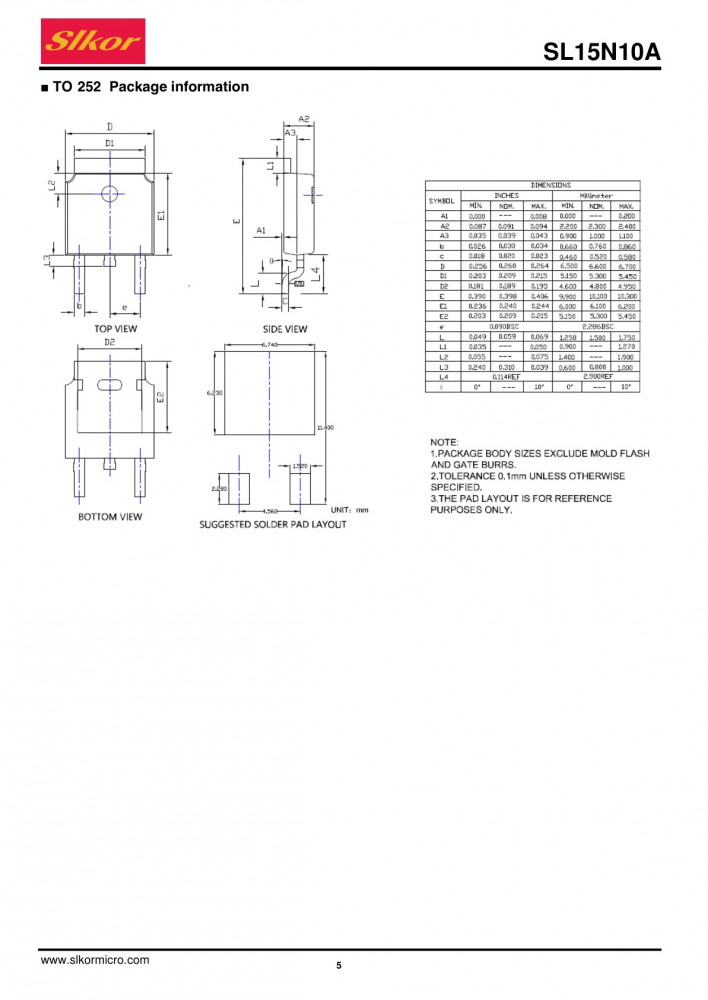 SL15N10A datasheet page 5