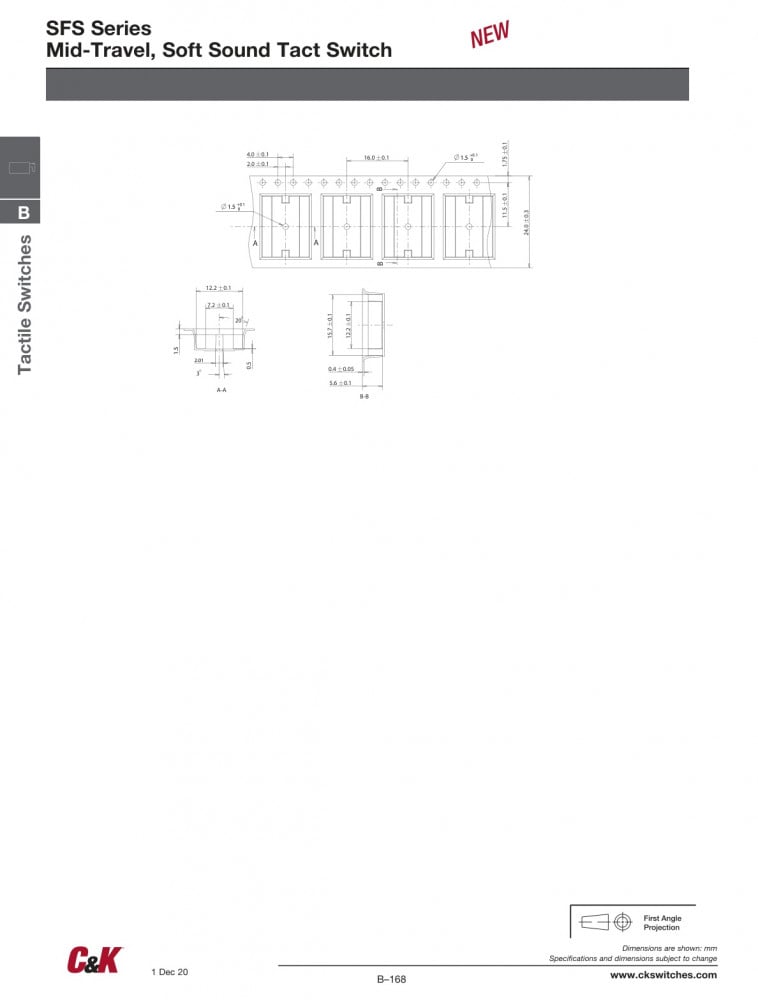 C&K SFS12WSSMTR LFS technical document page 3