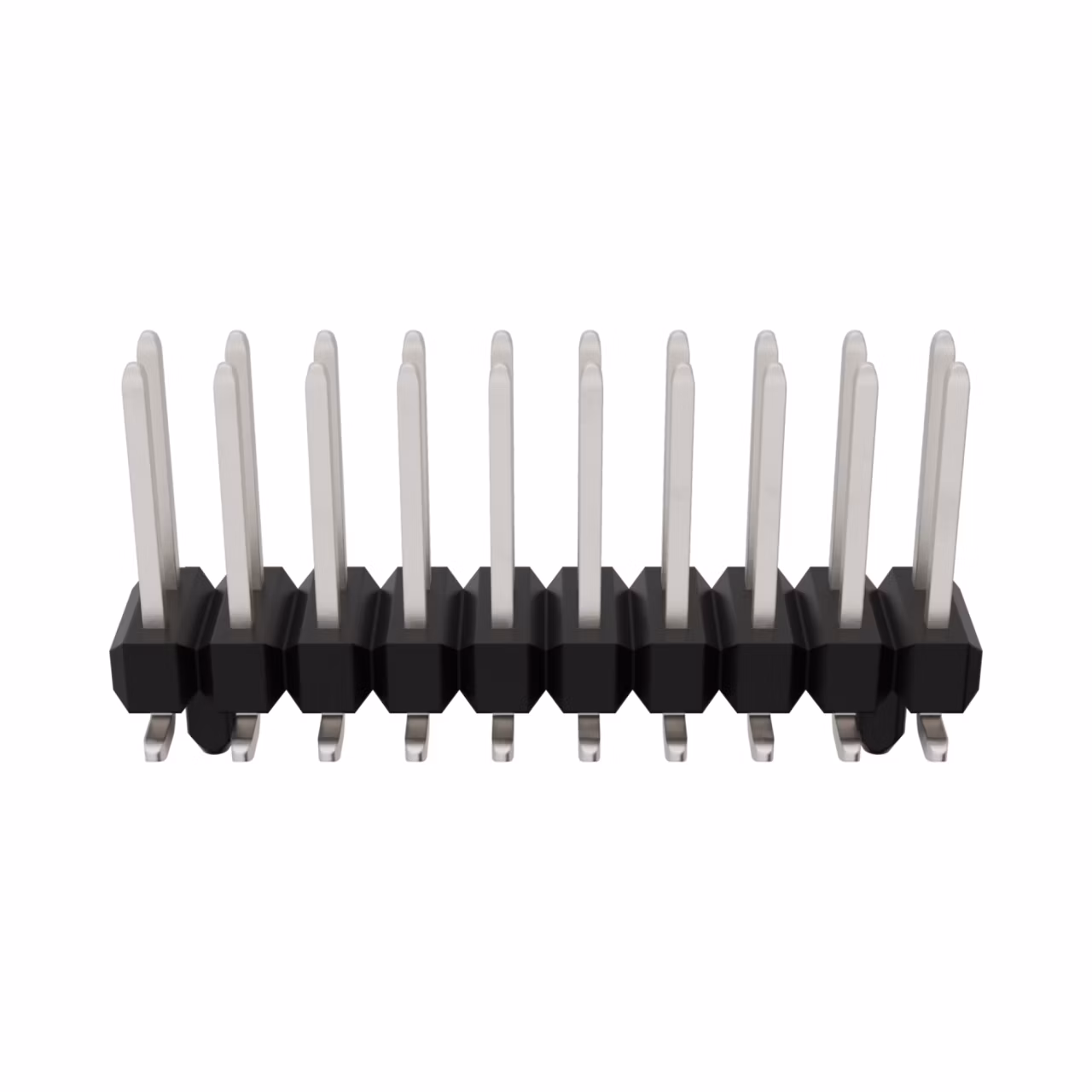 C-Grid Breakaway PCB Header, 2.54mm Pitch, Surface Mount, Dual Row, Vertical, 20 Circuits, Tin (Sn) Plating, 1.40mm Locator Pegs, 8.13mm Mating Pin Length, Tube for sale