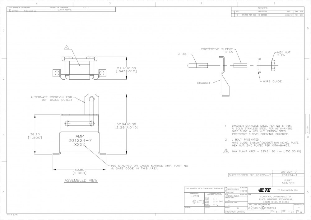 TE Connectivity 201224-7 controlled drawing preview