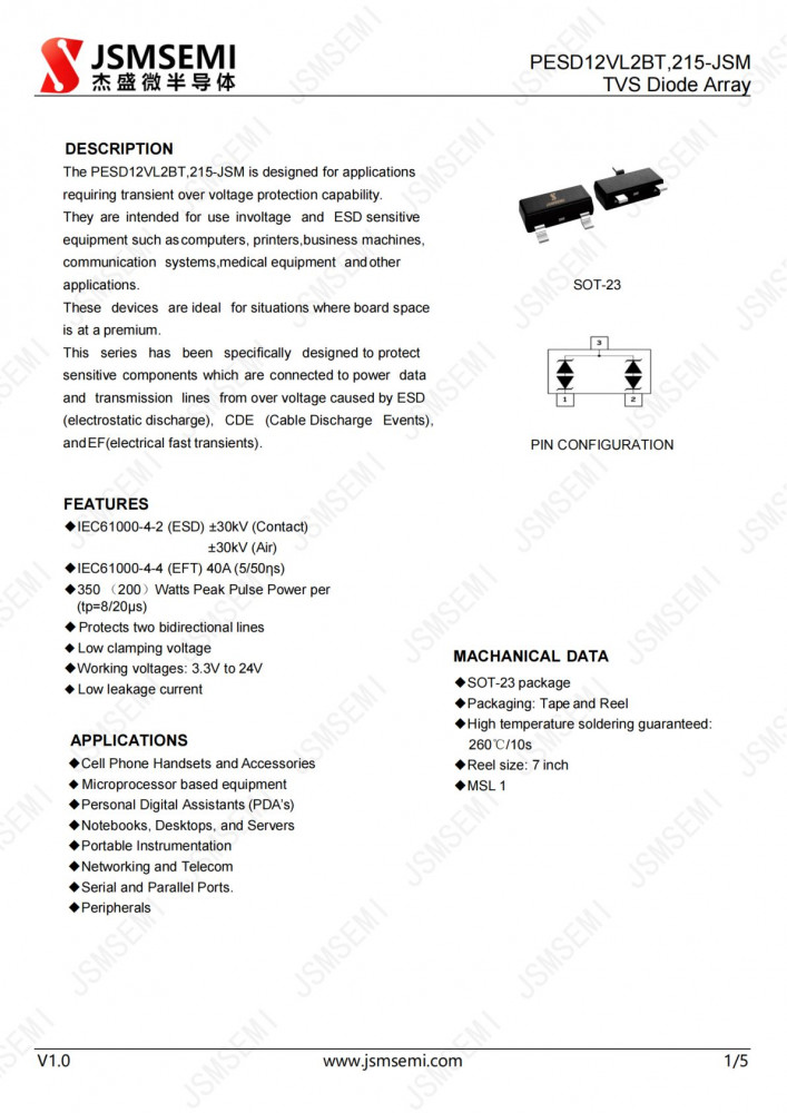 PESD12VL2BT,215-JSM datasheet page 1