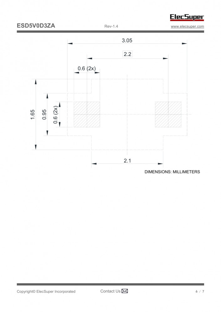 ESD5V0D3ZA datasheet page 6