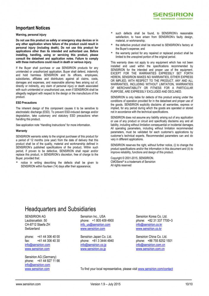 SDP600 series technical document, page 10